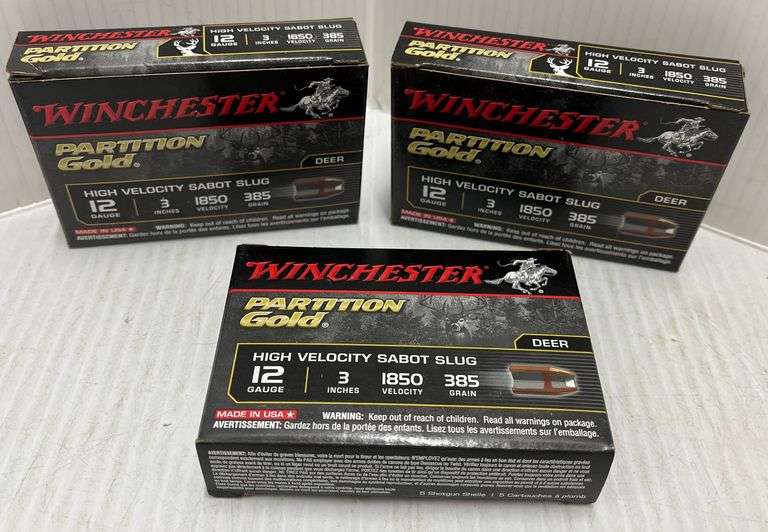 (15) Winchester Partition Gold 12-Gauge 3" Sabot Slugs - Albrecht ...