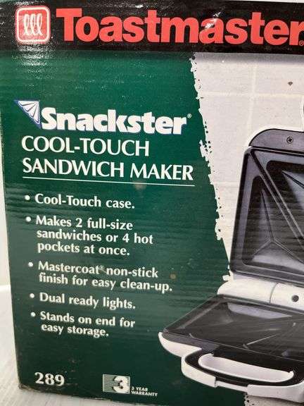 Toastmaster Snackster cool-touch sandwich maker, looks new - Albrecht ...