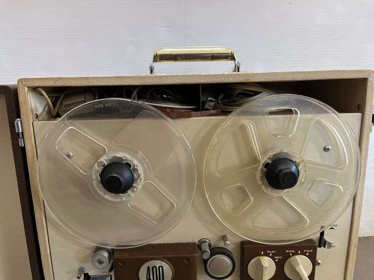 Antique Victorian 400 reel-to-reel player, 15 1/2"W x 9 1/2"D x 15 1/2 ...