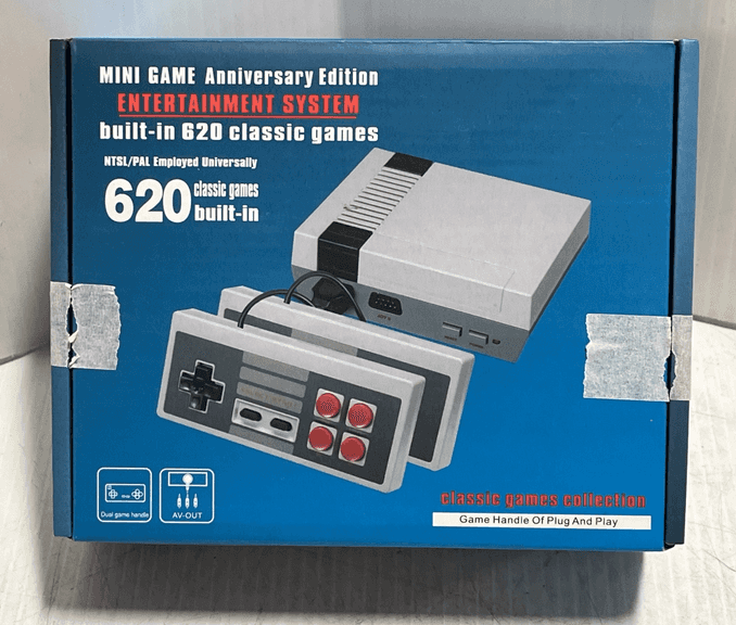 Game system with 620 games, new - Albrecht Auction Service