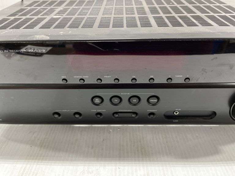 Yamaha receiver RX-V379 surround sound, 17"W x 10"D x 6"H, powers up ...