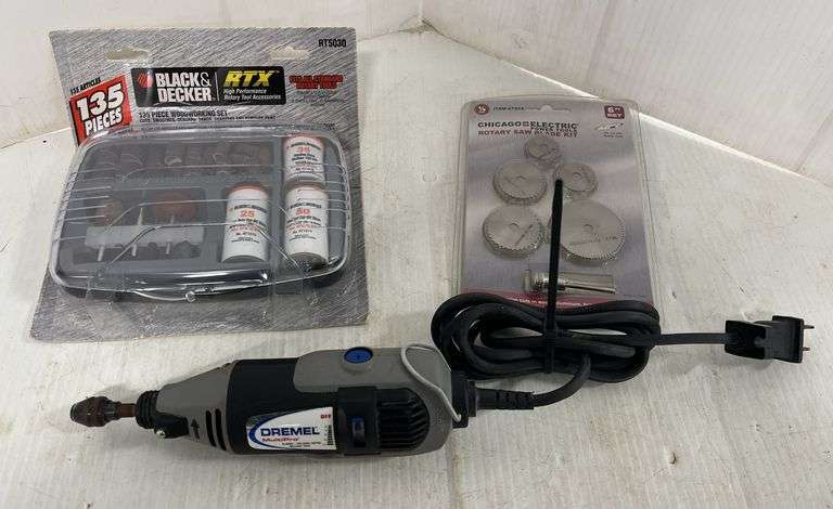 Electric multipro dremel, model 395, like new; 135-Piece Black & Decker ...