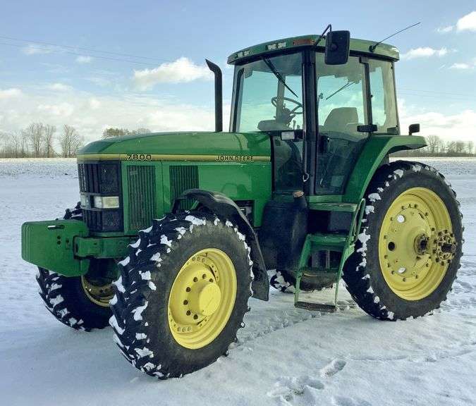 1993 John Deere 7800 Tractor, (Shows 6353 Hours but Tach is Believed to ...
