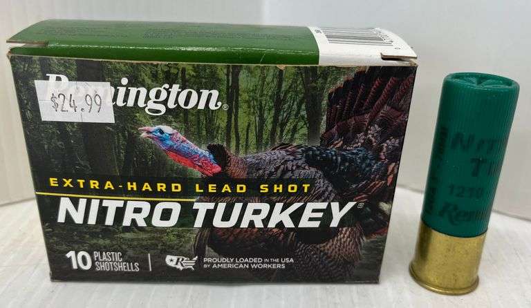 (10) Remington Nitro Turkey Extra Hard Lead Shot 12-Gauge, 3" No. 4 ...