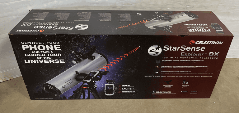 Celestron starsense explorer DK 130 AZ telescope and tripod smartphone ...