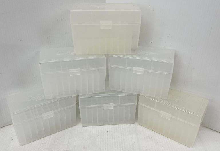 (6) Cabela's Large Rifle Ammo Boxes, fit .270 and .30-06 - Albrecht ...