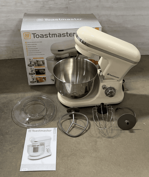 Toastmaster 6-speed stand mixer, 5-liter bowl, NIB - Albrecht Auction ...