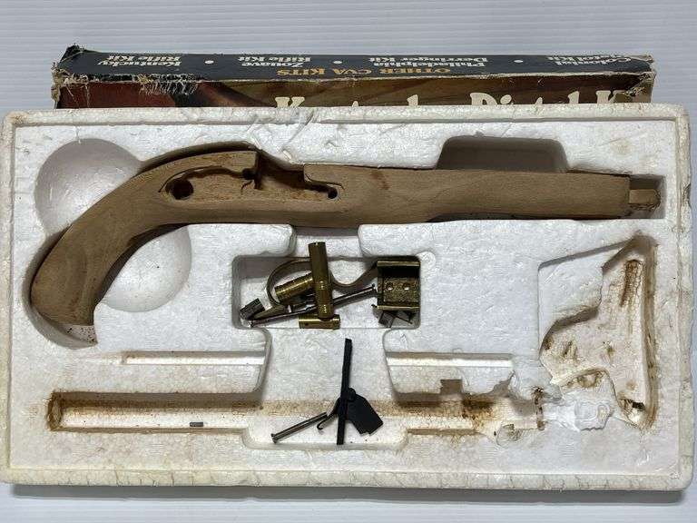 Kentucky pistol kit, CVA, complete, box shows wear - Albrecht Auction ...