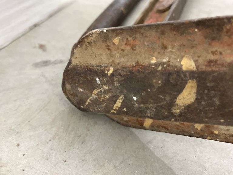 Masonry block carrier, 18"L, fair - Albrecht Auction Service