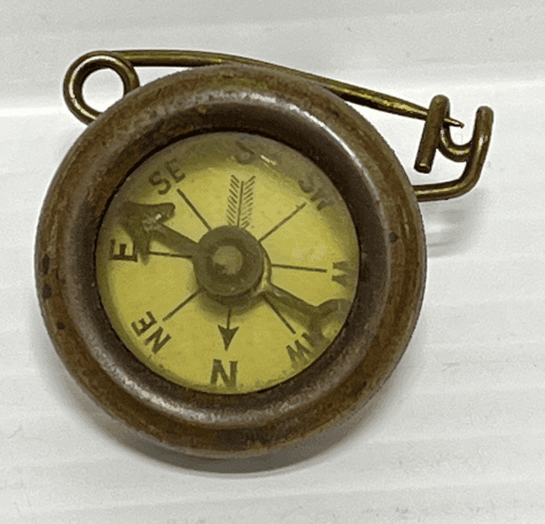 Marbles compass, face- 1"Dia - Albrecht Auction Service