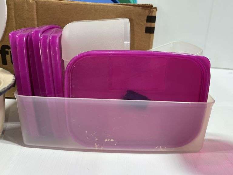 Large assortment of tupperware kitchen towels, Home & Garden bowls ...