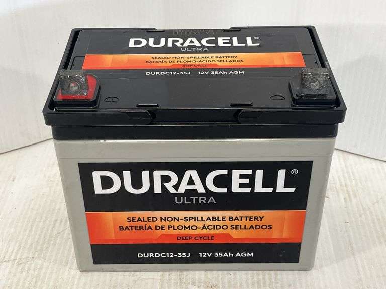 Duracell Ultra battery 12V, 35Ah, lawn mower size, fully charged ...