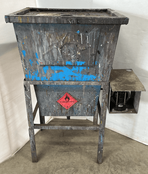 Parts washer with motor, 24 3/4"W x 42 1/4"H, used - Albrecht Auction ...