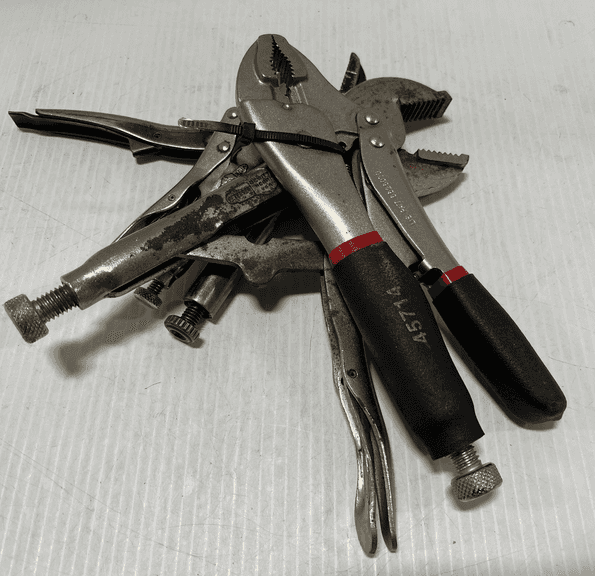 (4) Pairs of vise grips, includes: 1- Craftsman, and 1- Vise Grip ...