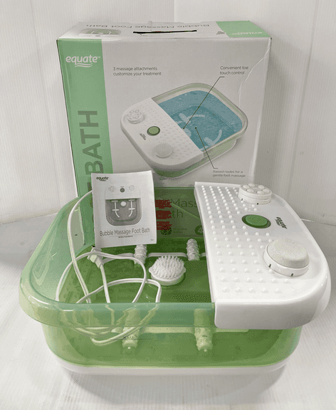Equate bubble massage foot bath, box- 13"W, like new - Albrecht Auction ...