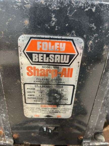 Foley belsaw model 1055 electric sharp-all grinder on metal stand, 24"W ...