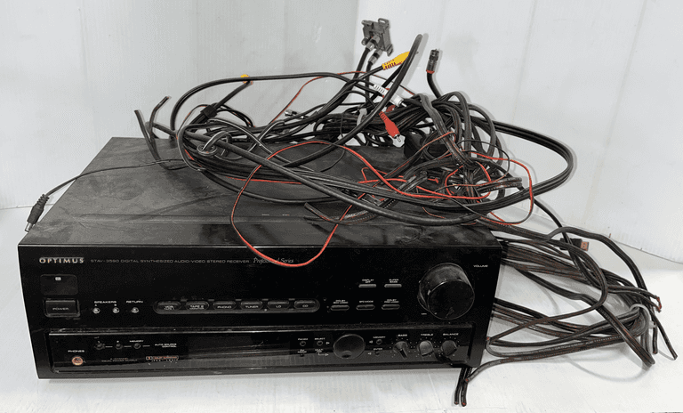 Optimum stereo receiver, 16 1/2"W, works, like new - Albrecht Auction ...