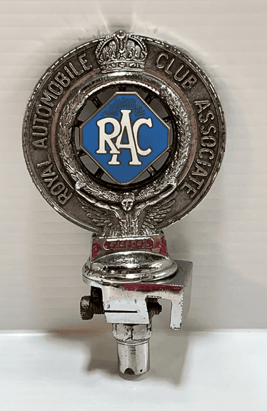 1950's Royal automobile club associate, (RAC) hood ornament, 5"H ...