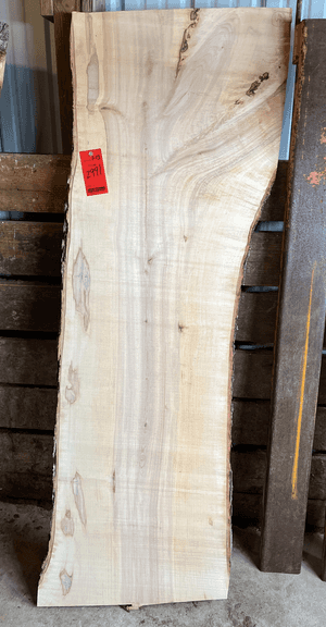 Maple Piece, Live Edge, Rough Sawn, 23" to 25"W x 1 1/2"Thick x 6'1"L ...