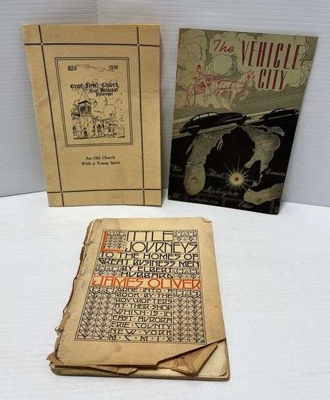 (3) Books, include: "Little Journey to the Homes of Great Business Men ...