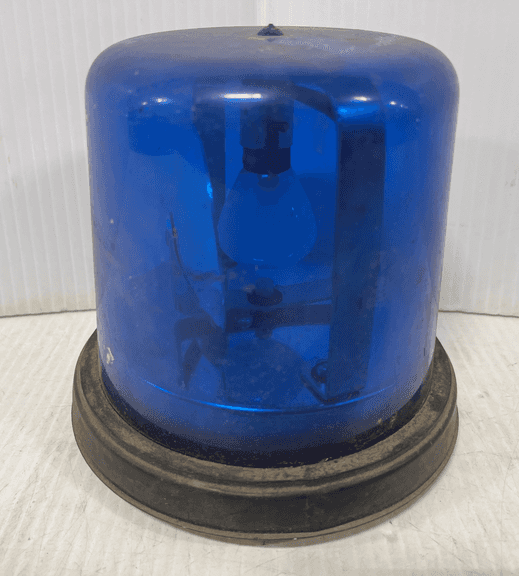 Strobe light, blue color, magnetic attachment, 5 1/2"H, good - Albrecht ...