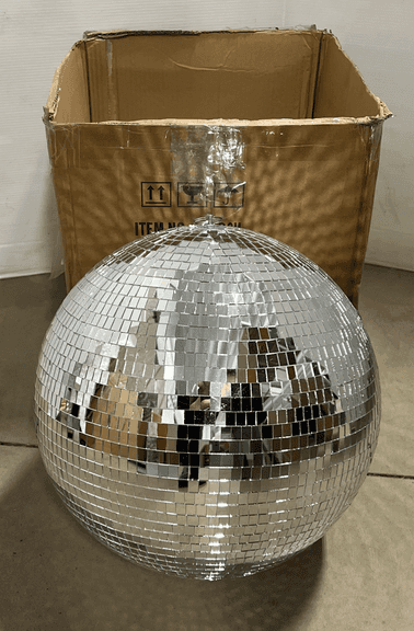 Hanging Mirror Ball, approx. 15", looks like a disco ball - Albrecht ...