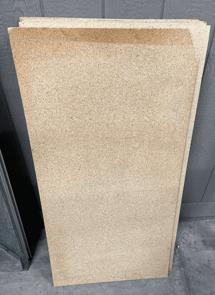 (8) Pieces of pressed shelf board, 48" x 24" x 3/8" - Albrecht Auction ...