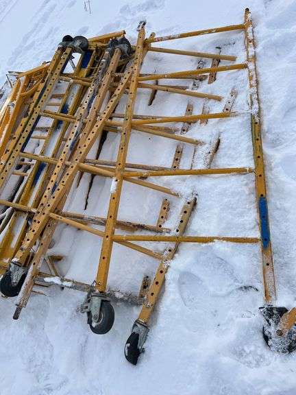 Bakers scaffolding, includes: (10) End pieces, (8) Cross members, and ...