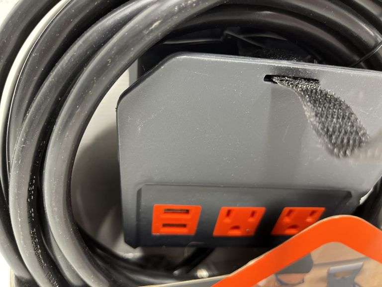 Link-2-Home 20' power handle extension cord, two grounded outlets, and ...