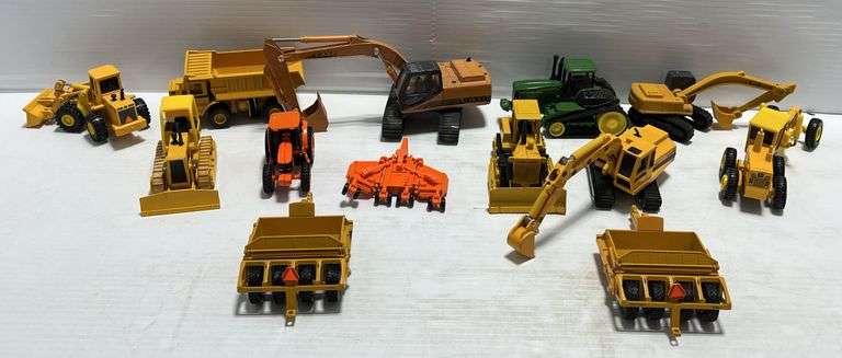 (13) ERTL construction toys, 1/64 scale, like new out of box - Albrecht ...