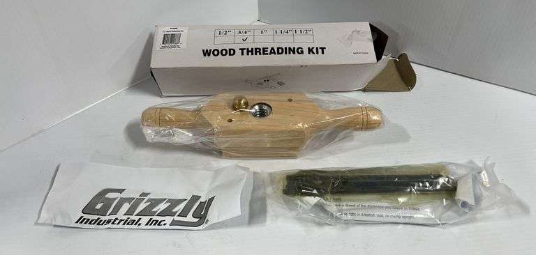 3/4" Wood threading kit, NIB - Albrecht Auction Service