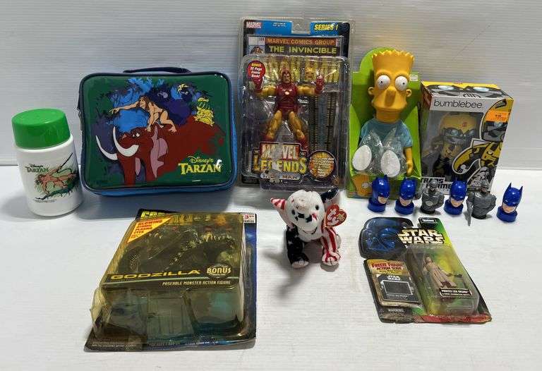 Godzilla Wars Godzilla 1995, Bart Simpsons, Marvel Legends Iron man ...