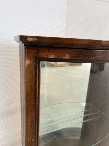 Small wooden display cabinet, 18"W x 8"D x 23 1/2"H, good - Albrecht ...