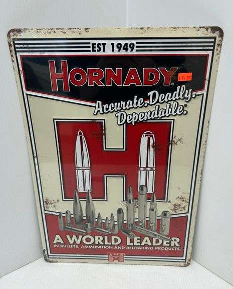 "Hornady - A World Leader in Bullets, Ammunition, and Reloading" Metal ...