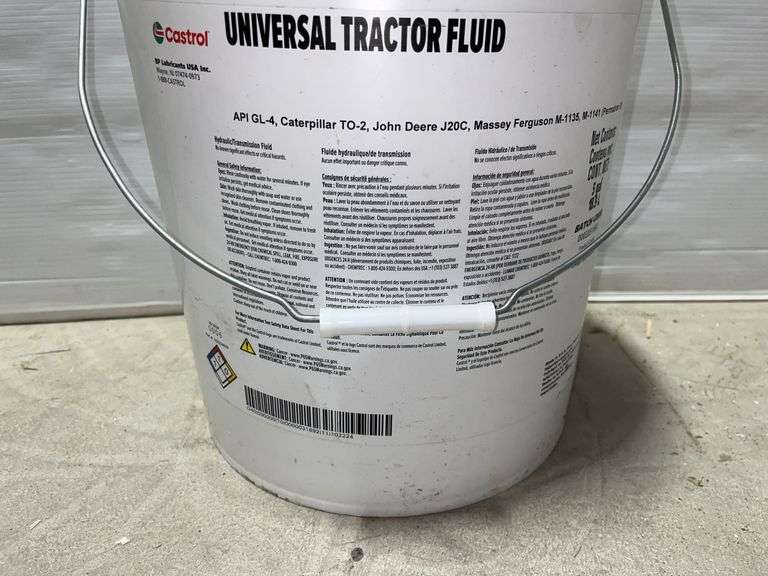 5-Gallon pail Castrol, universal tractor fluid, never opened - Albrecht ...