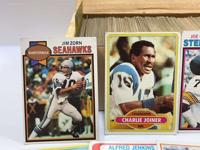 (3) Boxes of vintage football cards, 300-count, most cards are from the ...