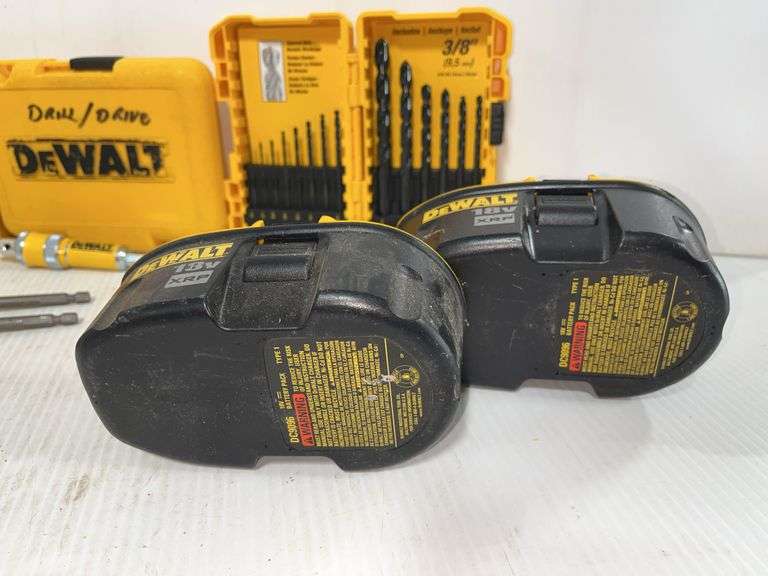 (5) DeWALT bit sets, and (2) DeWALT batteries - Albrecht Auction Service