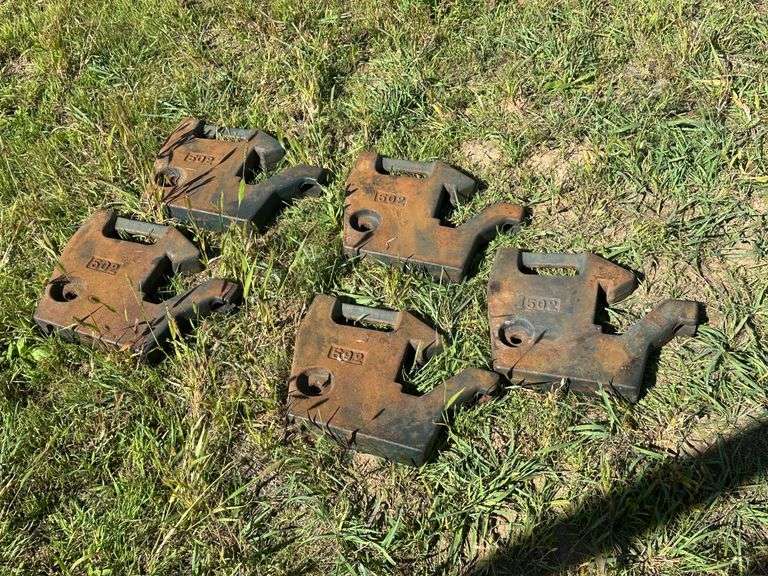 (5)-Suitcase Weights, Approximately 50 lbs. Each - Albrecht Auction Service