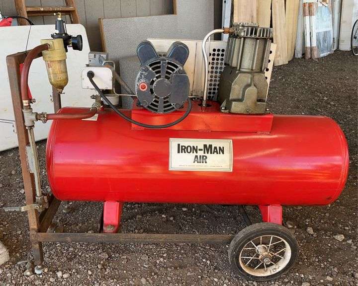 Fliteway air compressor and cart, 30-gallon tank, 5 HP, 230V, Leeson ...