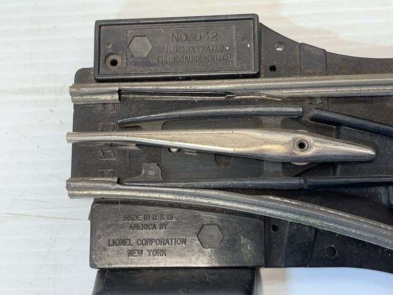 1958 Lionel train track and switches, Lionel "O" gauge size - Albrecht ...