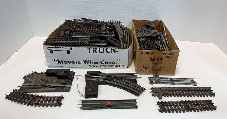 1958 Lionel train track and switches, Lionel "O" gauge size - Albrecht ...