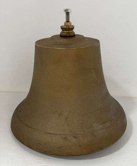 Heavy bronze Bell, aluminium clapper, 10"Dia x 8"H, just shy of 20 lbs ...