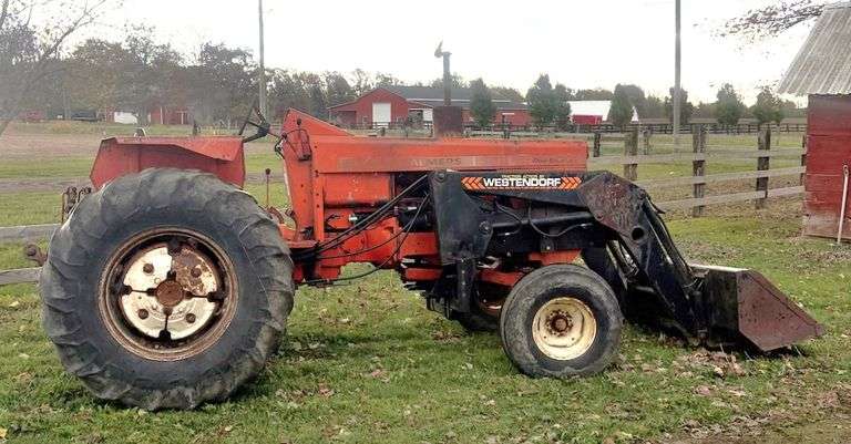 Allis-Chalmers 180 Diesel Tractor with a Westendorf TA 25 Loader, Has ...