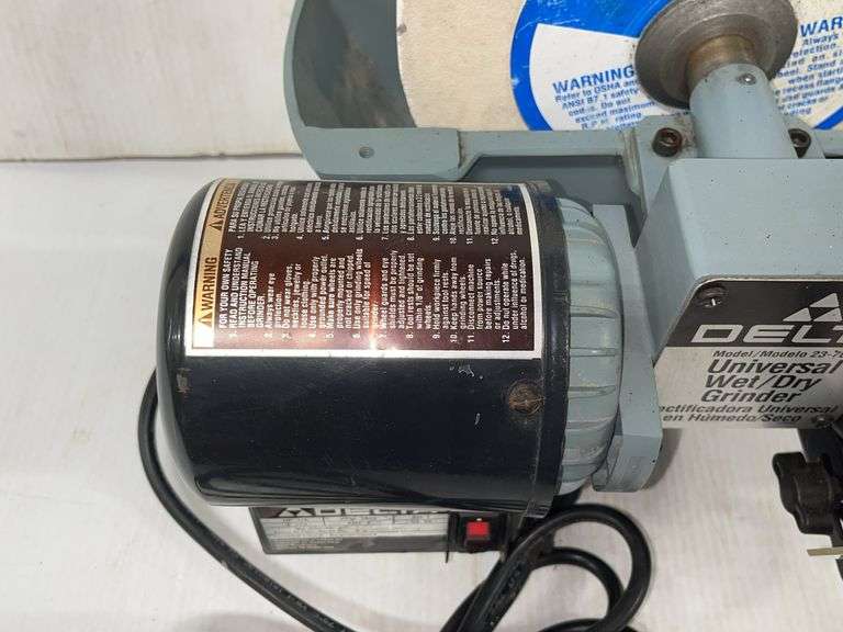 Delta model 23-700 universal wet dry grinder, 10"Dia, never used ...