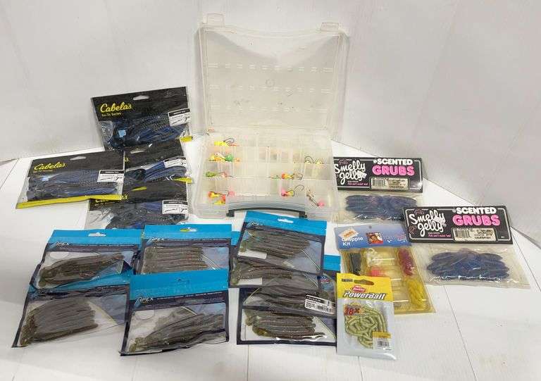 (18) Packs of soft artificial plastic baits, in new, sealed packages ...
