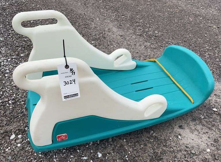 Little Tikes Step2 sled, 21"W x 42"L, used - Albrecht Auction Service