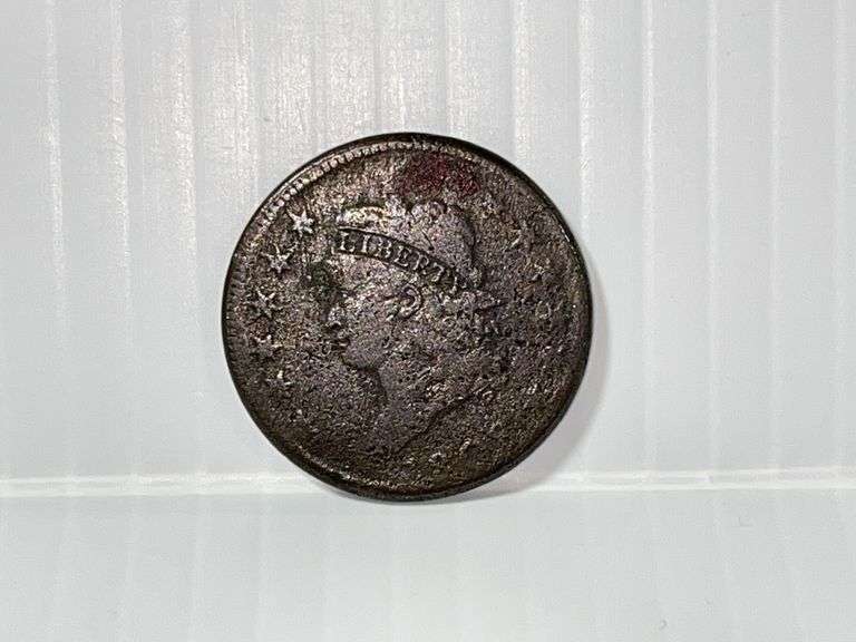 1808 US large cent, very scarce, 217 years old, very good detail, low ...
