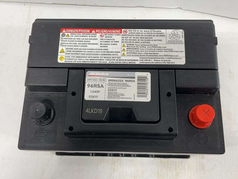 Battery, 590 CCA, 95-minute reserve capacity, 53 AMP, new, fully ...