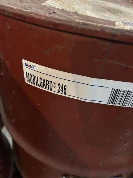 (5)-Barrels of Mobilgard 346, Oil is New, Barrels Still have Original ...