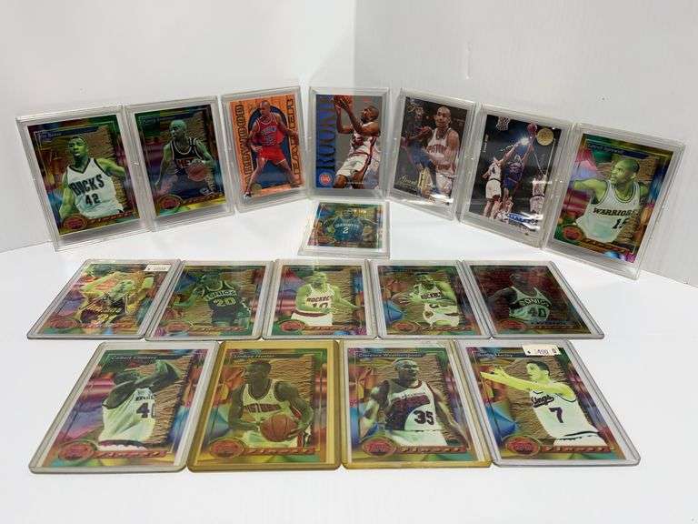 (13) 1994 Topps Finest basketball all stars, include: Reggie Miller ...